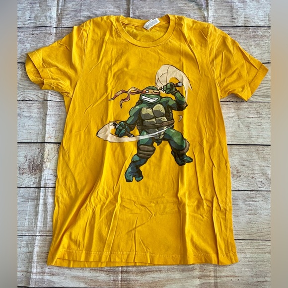 Shirts | Yellow Michelangelo Tmnt Teenage Mutant Ninja Turtles Medium ...